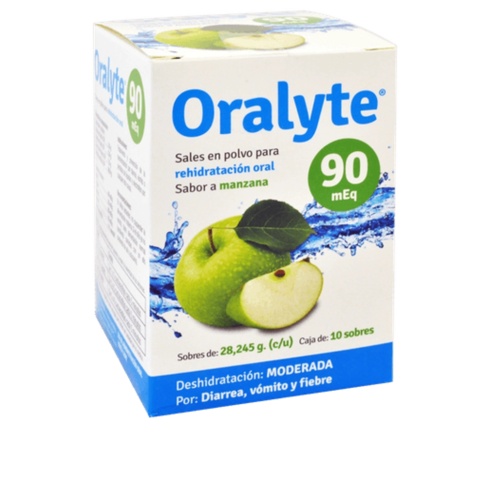 ORALYTE 90MEQ MANZANA POLVO CJX10 SOBRES