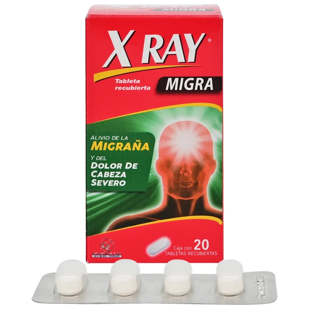 X-RAY MIGRA 250 MG X20 TAB